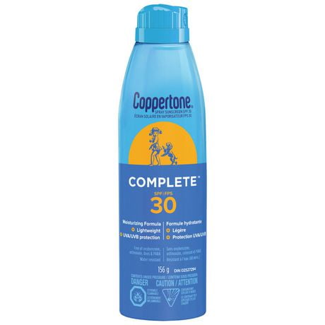 Coppertone Complete Sunscreen Continuous Spray SPF 30, Spray 156g ...