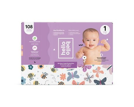 Click here for Hello Bello Diapers - Girl  Club Pack White Size 1 prices