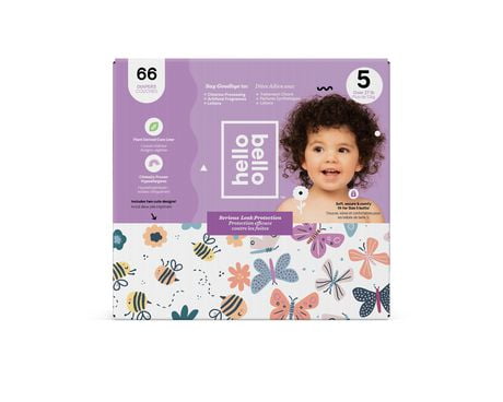 Click here for Hello Bello Diapers - Girl  Club Pack White Size 5 prices