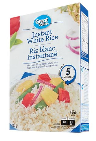 Great Value Instant Long Grain White Rice | Walmart Canada
