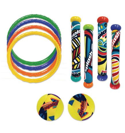 Play Day Dizzy Dive Power Dive Pack 10 Pcs Set for Kids - 4 Diving ...