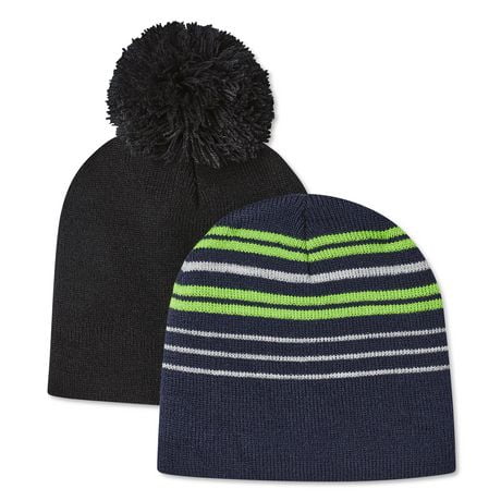 George Boys' Knit Beanie 2-Pack | Walmart Canada