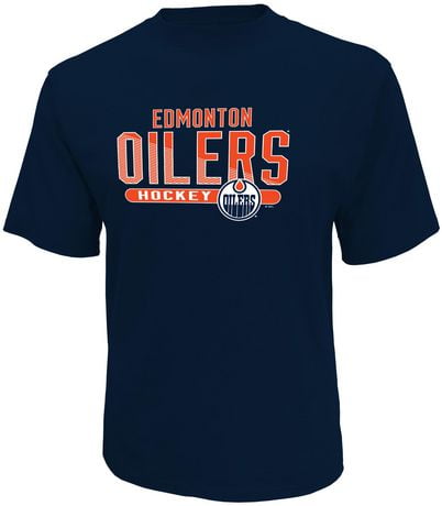 NHL Men's Edmonton Oilers Crew Neck short Sleeve Classic Fit T-Shirt ...