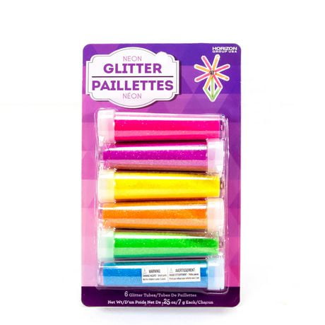 Horizon Group Usa Neon Glitter Shakers, Fine neon glitter - Walmart.ca