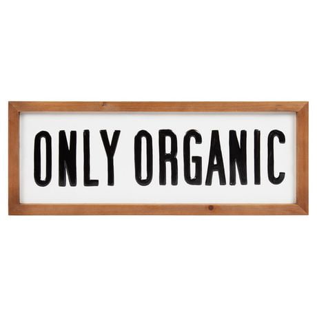 hometrends Only Organic Metal Sign | Walmart Canada