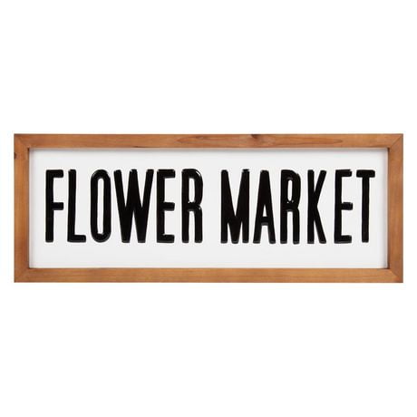 hometrends Flower Market Metal Sign | Walmart Canada