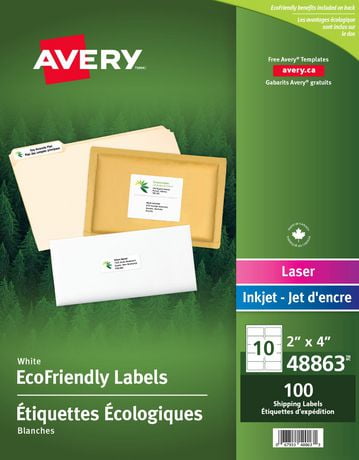 Avery® Eco-Friendly Shipping Labels | Walmart Canada