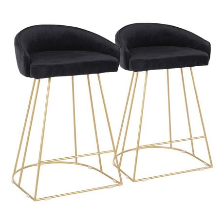 Click here for Canary Contemporary Counter Stool By Lumisource Bl... prices
