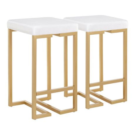 Click here for Midas Contemporary Counter Stool By Lumisource Whi... prices