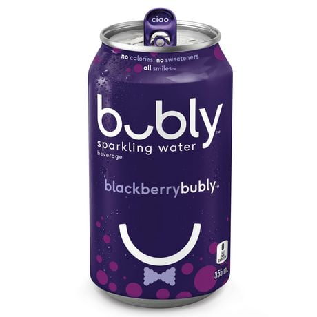 bubly blackberry Sparkling Water Beverage, 355mL Cans, 12 Pack ...