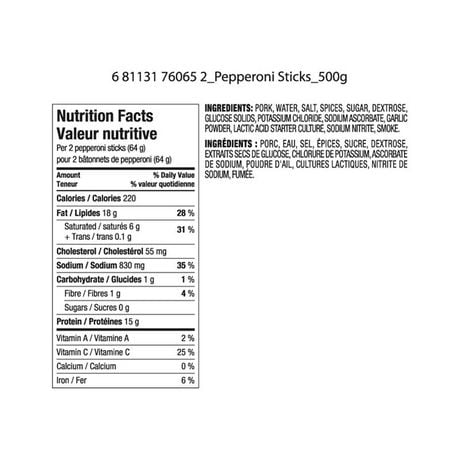 Great Value Mild Pepperoni Sticks | Walmart Canada