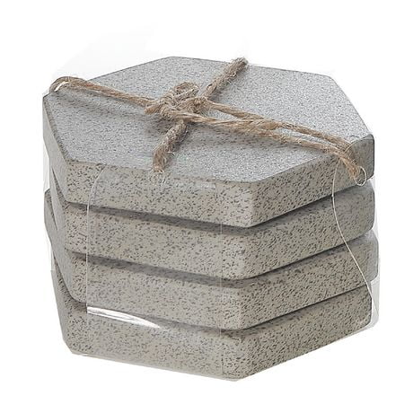 4PC Terrazzo Stone Hexagon Coaster 4X4 - Walmart.ca