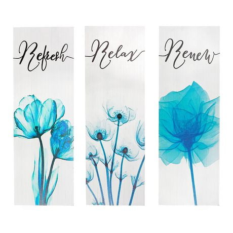 MDF Wall Sign Relax Renew Refresh - Set of 3 - Walmart.ca