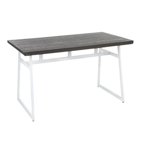 Click here for Geo Industrial Dining Table By Lumisource White Di... prices