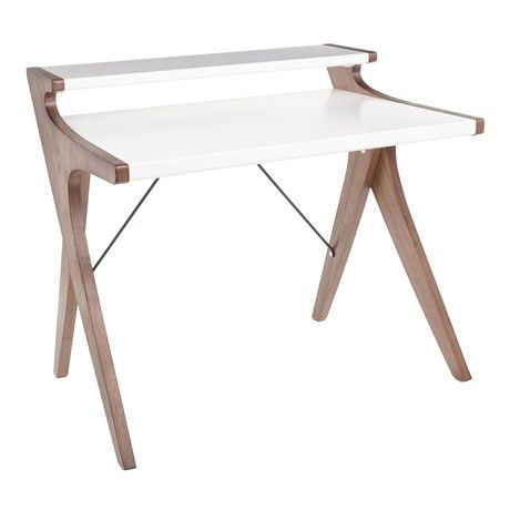 Click here for Archer Mid-Century Modern Desk By Lumisource White prices