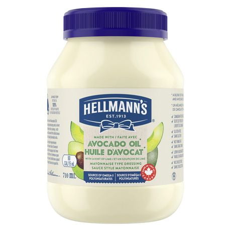 Hellmann's Avocado Oil with a hint of Lime Mayonnaise-Type Dressing ...