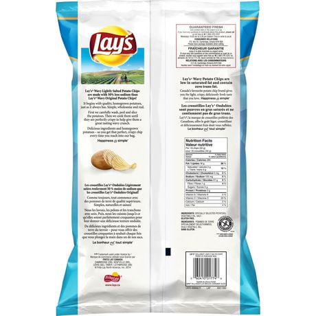 Lay's Wavy Lightly Salted Potato Chips | Walmart Canada