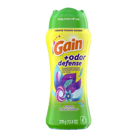 Gain + Odor Defense In-Wash Scent Booster, Super Fresh Blast Scent, HE ...