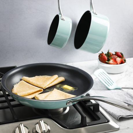 Martha Stewart 10-Piece Nonstick Cookware Set, Martha Blue | Walmart Canada