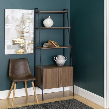Click here for Manor Park 4 Shelf Industrial Wood Ladder Bookcase... prices