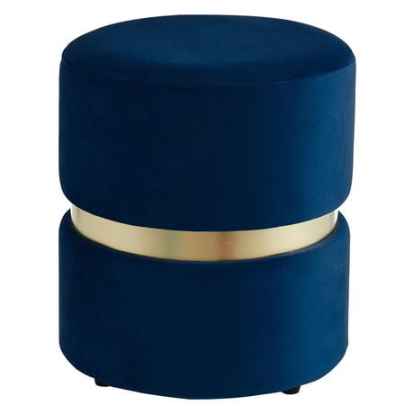 Click here for Worldwide Homefurnishings Inc Velvet Ottoman Blue... prices