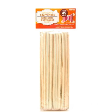 Horizon Group USA Giant Wood Craft Sticks, Measures: 10 in. x 1 in ...