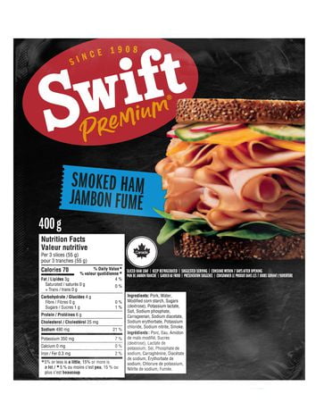 Swift Premium Sliced Smoked Ham | Walmart Canada