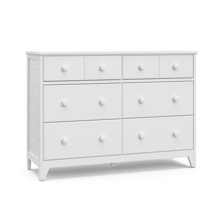 Click here for Storkcraft Moss 6 Drawer Double Dresser White prices