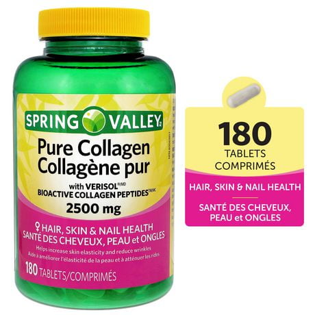 Spring Valley Pure Collagen 2500mg - Walmart.ca