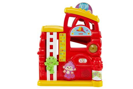 Fisher-Price Laugh & Learn Monkey's Smart Stages Firehouse - French ...