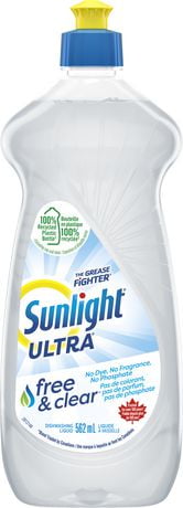 Sunlight Ultra Free & Clear Dishwashing Liquid 562 ml | Walmart Canada