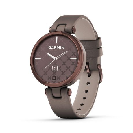 Click here for Garmin Lily Classic Leather Heart Rate Smartwatch... prices
