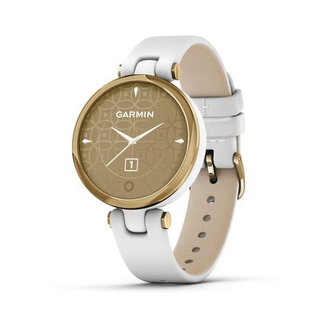 Click here for Garmin Lily Classic Leather Heart Rate Smartwatch... prices