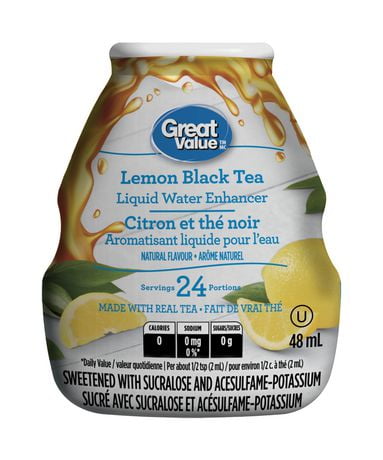 Great Value Lemon Black Tea Liquid Water Enhancer | Walmart Canada