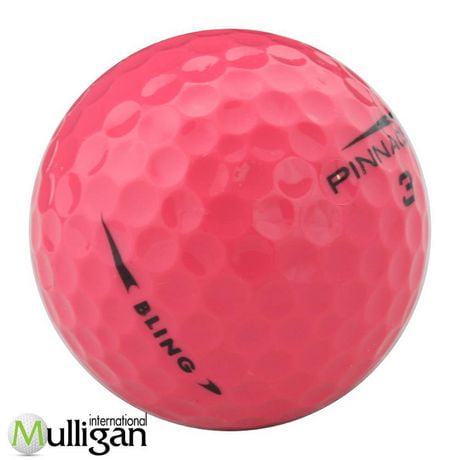 Mulligan - 12 Pinnacle Bling - 4A Recycled Used Golf Balls, Pink ...