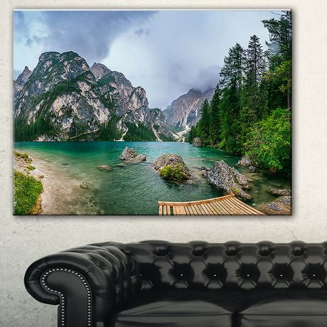 Click here for Design Art Lake Between Mountains Landscape Photo... prices