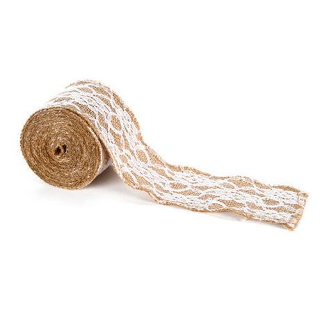 Darice Inc Burlap White Lace Ribbon - Walmart.ca