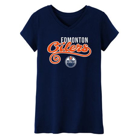 Click here for Fan Favorite Girls Short Edmonton Oilers Sleeve Sh... prices