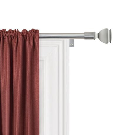 Smart Rods No Measuring Easy Install Adjustable Drapery Window Rod with ...