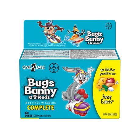 Bugs Bunny and Friends™ Complete - 60 chewable tablets | Walmart Canada