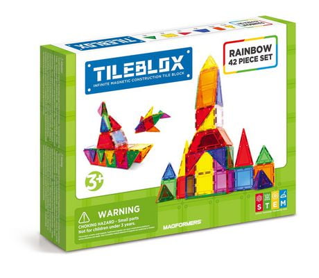 Click here for Magformers Llc Tileblox Rainbow 42Pc Construction... prices