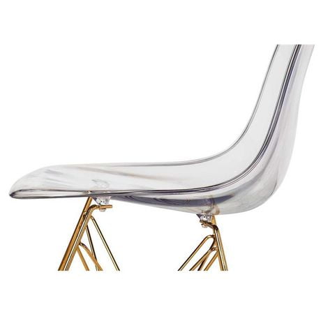 Click here for Heavenly Collection Clear & Gold Dining Chair Gold... prices