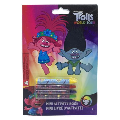 TROLLS 2 MINI ACTIVITY BOOK WITH 4 CRAYONS | Walmart Canada