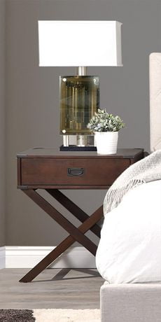Click here for Topline Home Furnishings X Accent Table Espresso prices