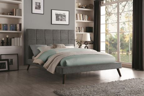Click here for Topline Home Furnishings Grey King Bed Set Grey Ki... prices