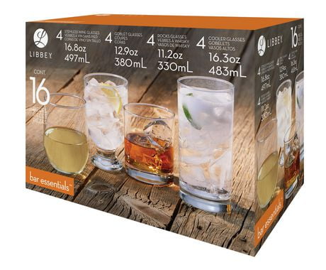 Bar Essentials Glassware Set - Walmart.ca