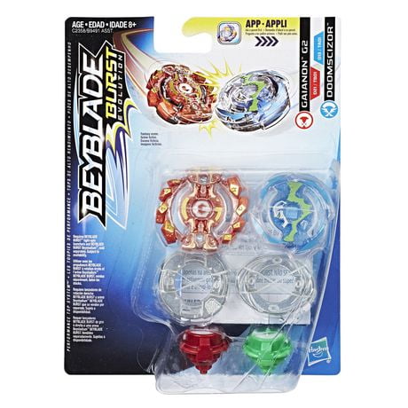 Beyblade Burst Evolution Dual Pack Gainon G2 and Doomscizor | Walmart ...