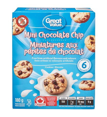 Great Value Mini Chocolate Chip Cookies | Walmart Canada