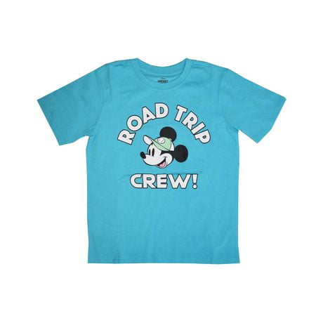 Click here for Boys Disney Mickey Road Trip Crew T-Shirt Blue L prices