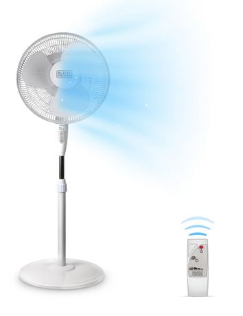 Black & Decker 16 inch Stand Fan with Remote, Whit - Walmart.ca